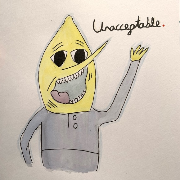 Wall Decor | Adventure Time Lemongrab Original Art | Poshmark